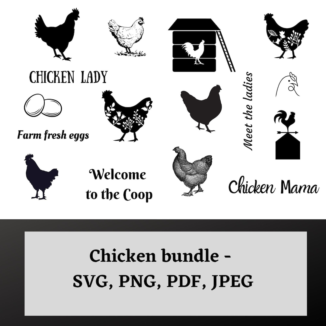 Plotterdatei Huhn, Plotterdatei Huhn, SVG, Cricut, Huhn Clip Art, Huhn Silhouette, - Etsy Österreich