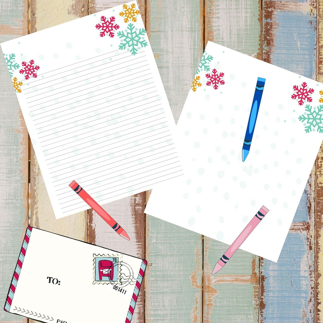 Winter Stationary, Children's Stationary, Winter Themed Stationary for ...