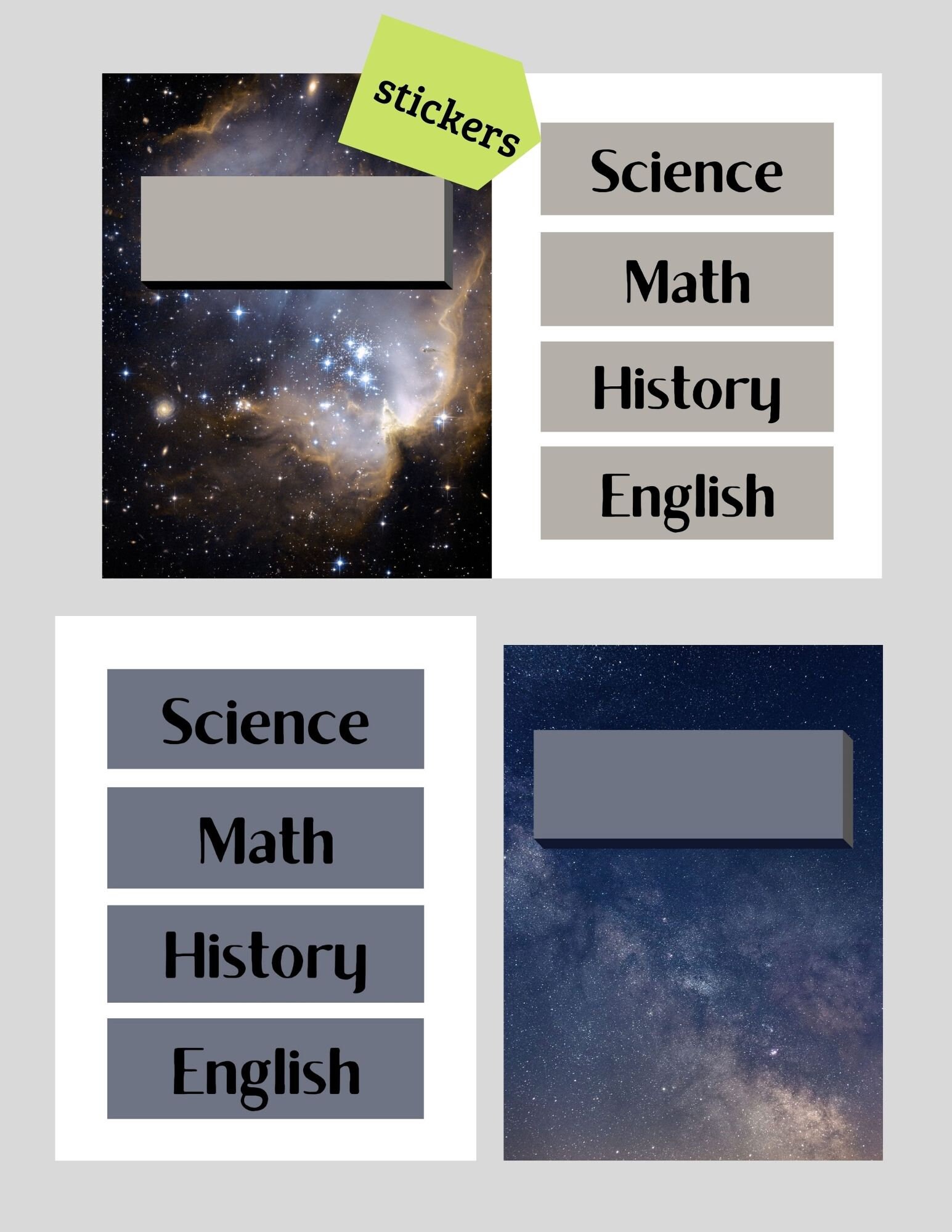 Space Binder Covers Binder Covers Outer Space - Etsy Hong Kong