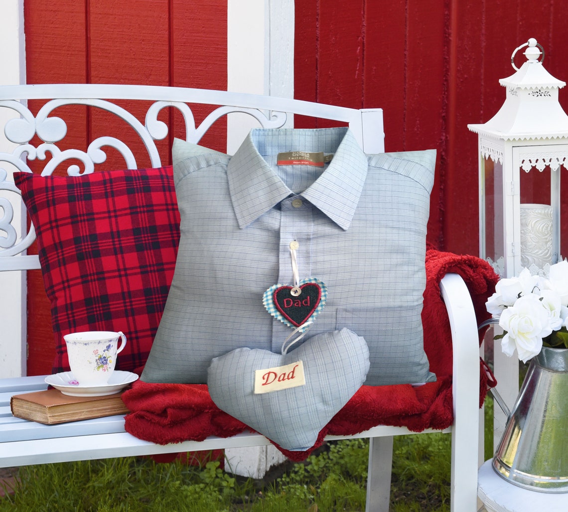 Keepsake Memory Cushion Made From Loved One's Shirt: Personalized ...