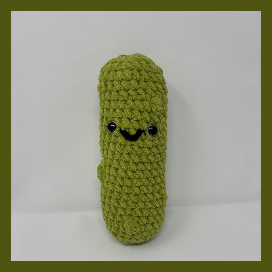 Emotional Support Pickle - Crocheted Amigurmi Plush - Etsy