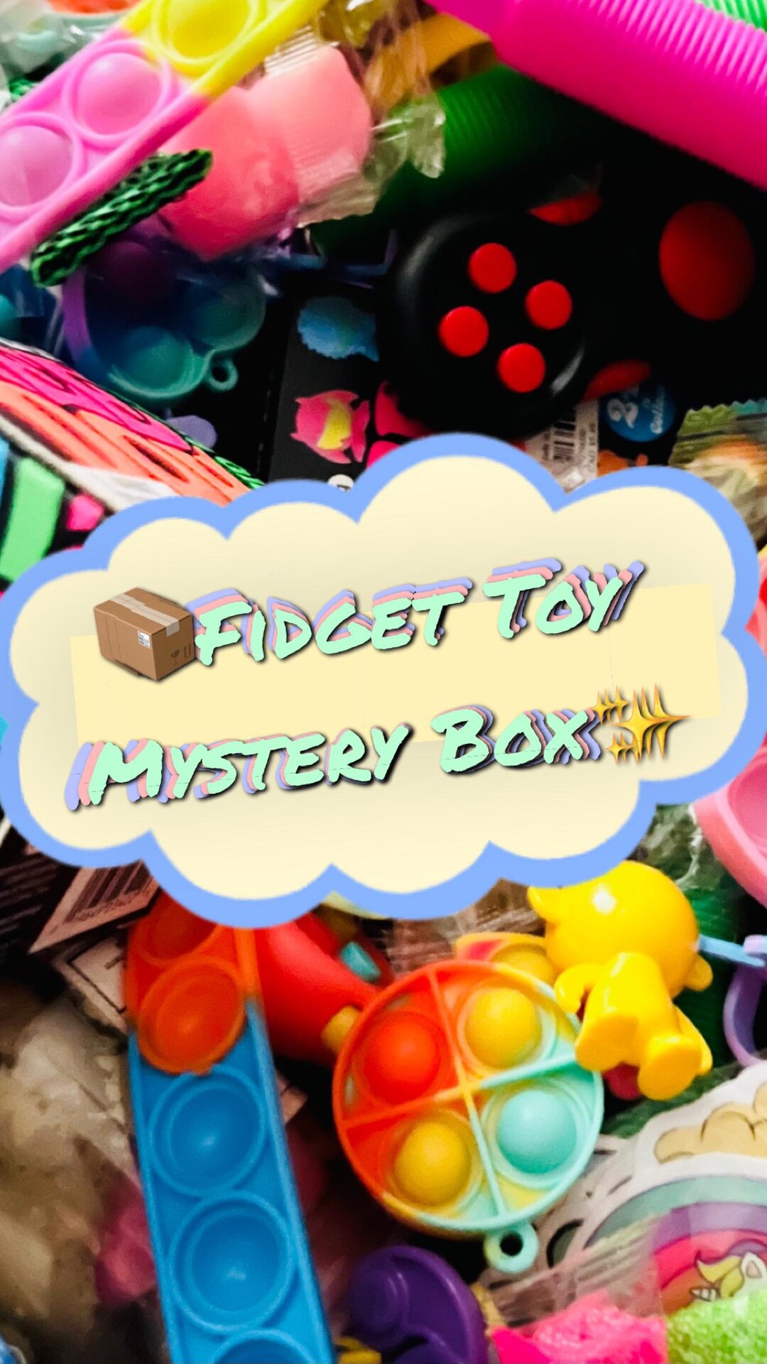 Fidget Toy Mystery Box Please Read Description Fidget Spinner Stress ...