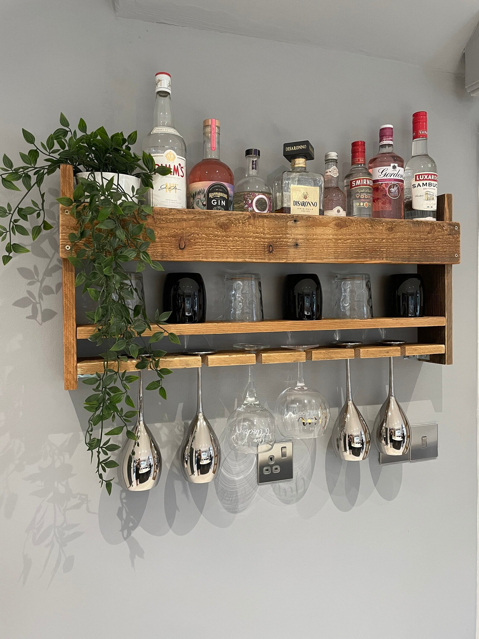 Personalised Gin Shelf / Bar - Etsy UK