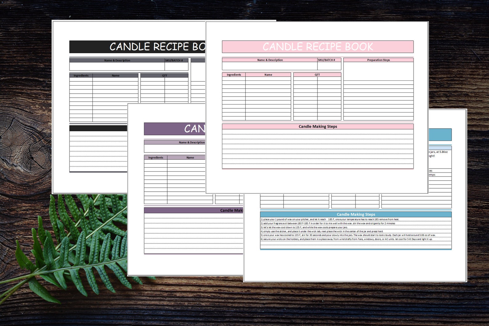 Candle Making Spreadsheet, Wicking, Wax, Fragrance Load Calculator, and ...
