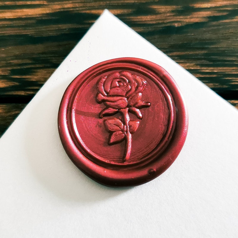 Rose Stamp - Etsy