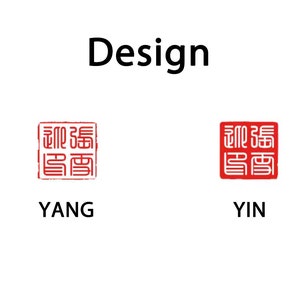 Custom Chinese Name Chop: Black Sandalwood Calligraphy Seal - Etsy