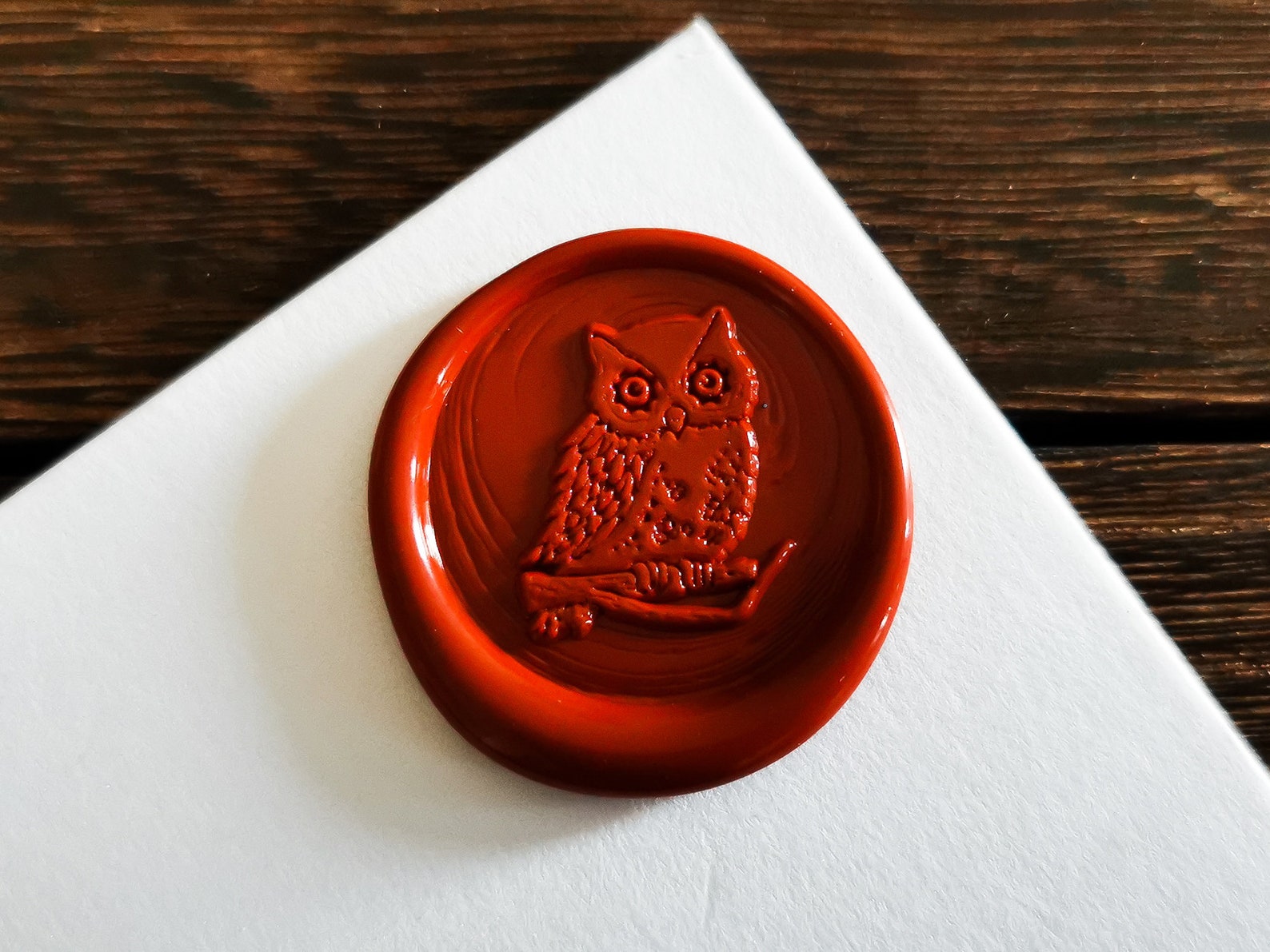 Wax Seal OwlWax Seal StampWax Stamp HeadEnvelope and | Etsy