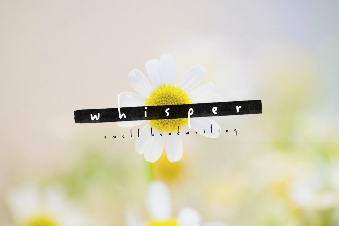 Whisper Font, Handwritten Font, Handwriting, Simple Font, Small Letter ...