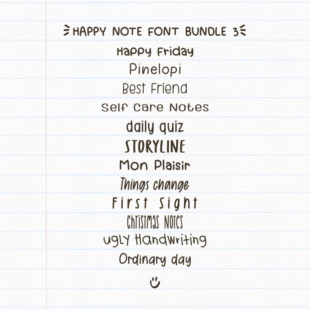Handwritten Font Bundle Handwriting Font Bundle Neat Handwriting Font ...