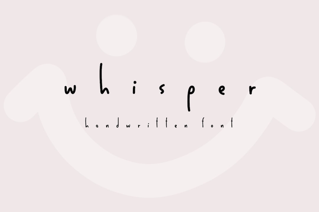 Whisper Font, Handwritten Font, Handwriting, Simple Font, Small Letter ...