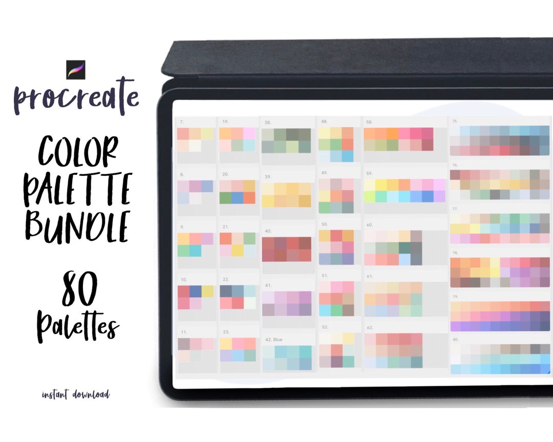 Procreate Color Palette Bundle - Etsy