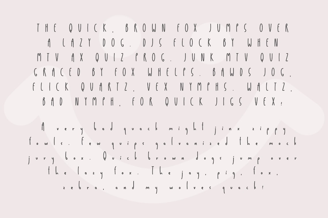 Whisper Font Handwritten Font Handwriting Simple Font | Etsy