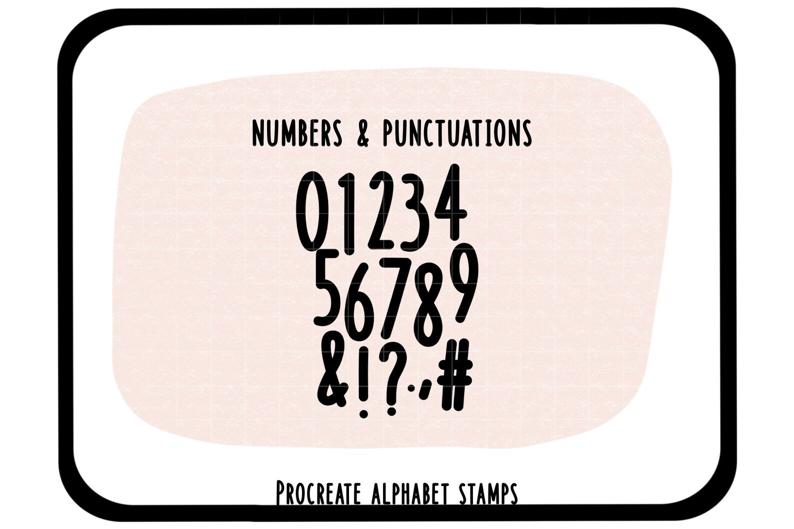 Procreate Stamps Procreate stamp set alphabet stamp letter | Etsy