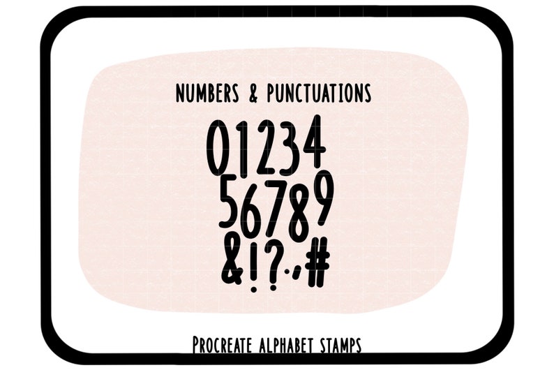 Procreate Stamps Procreate Stamp Set Alphabet Stamp Letter - Etsy