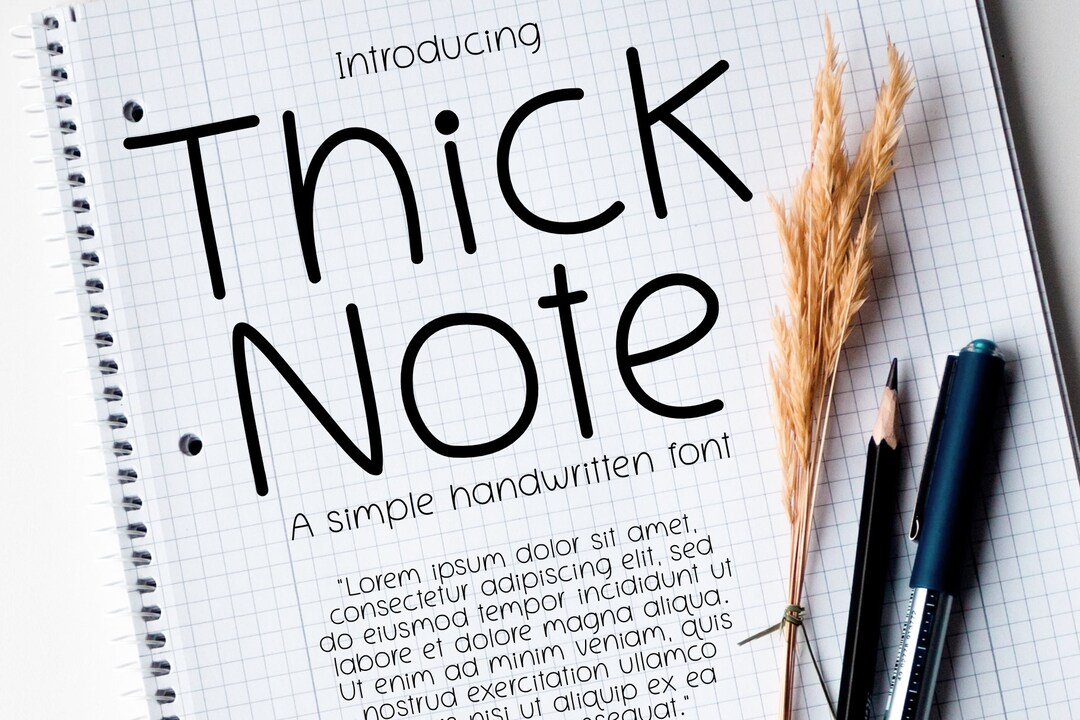 Taking Note Font Neat Handwritten Font Student Note Font, Cute ...