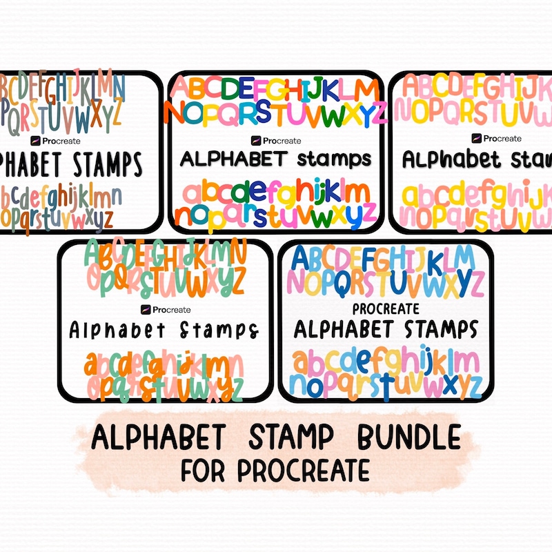 Alphabet Stamps - Etsy