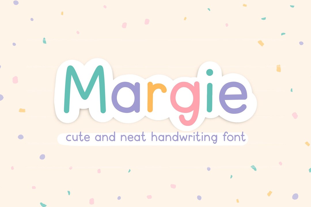 Margie Handwritten Font, Cute Clean Style (OTF & TTF) Neat Handwriting ...