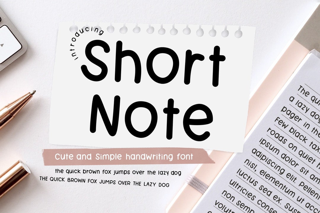 Cute Note Font Neat Handwritten Font Handwriting Font Neat Handwriting ...