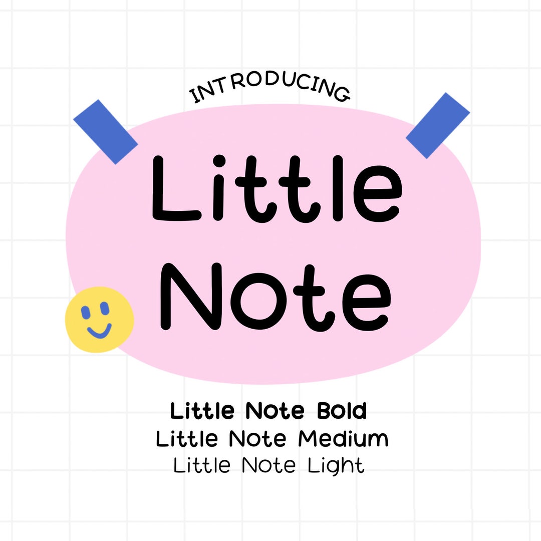 Little Note Font Neat Handwritten Font Handwriting Font Neat ...