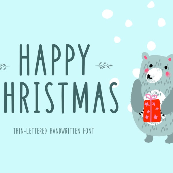 Christmas Font - Etsy