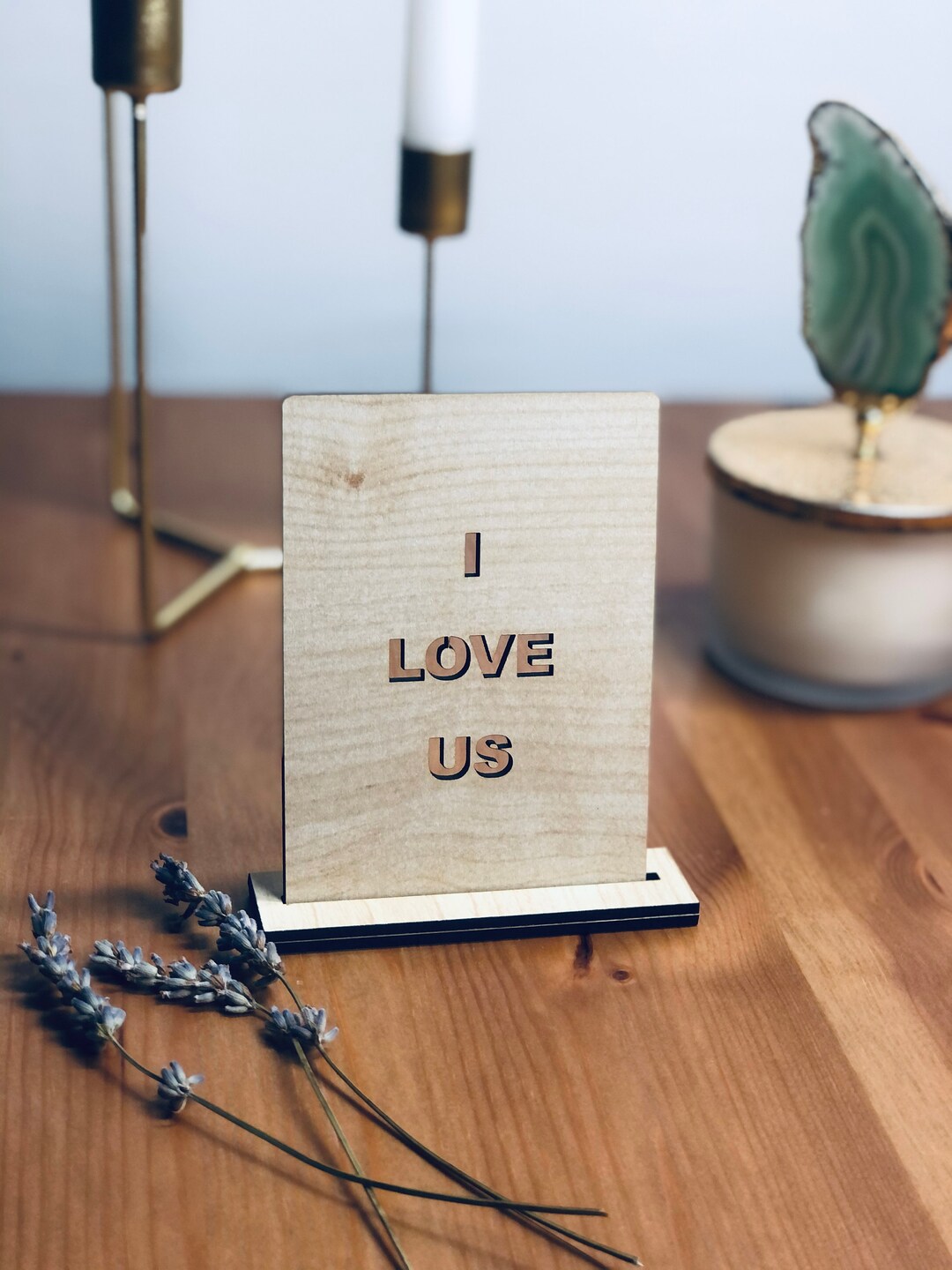 Custom Message Card Wood Card Custom Anniversary Card - Etsy UK