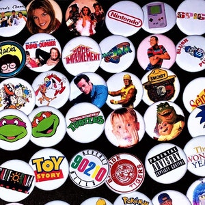90s Style Choose Your Pinback Buttons choose Your Faves 90s - Etsy
