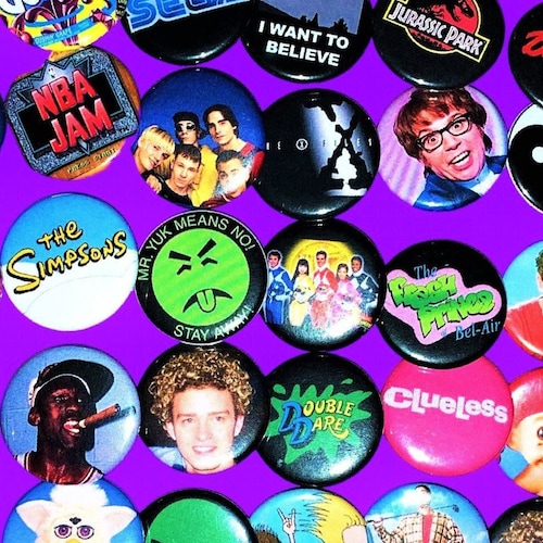 90s Style Pinback Buttons choose Your Faves 90s Pins 90s - Etsy