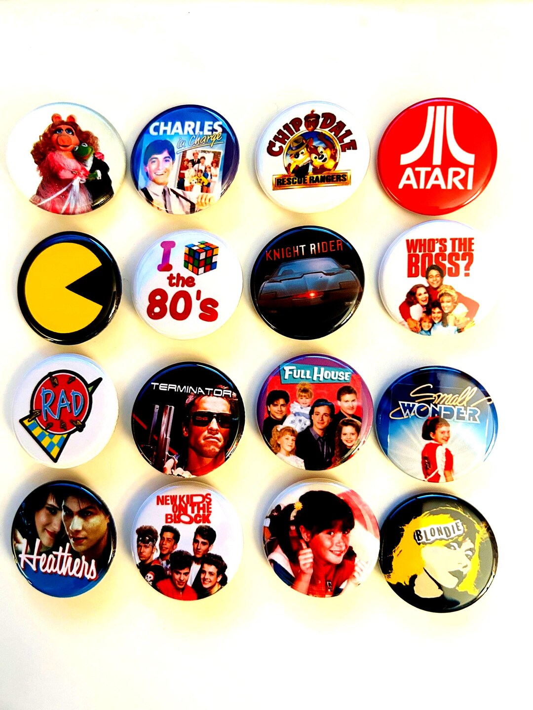 80s Style Pinback Buttons, Choose Buttons, 80s Party Favors - Etsy