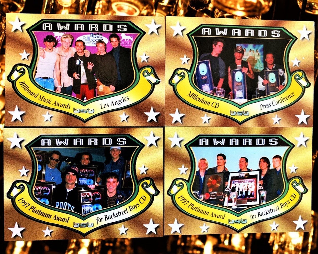 BSB Awards Cards (choose a Backstreet Boys Trading Card) - Etsy