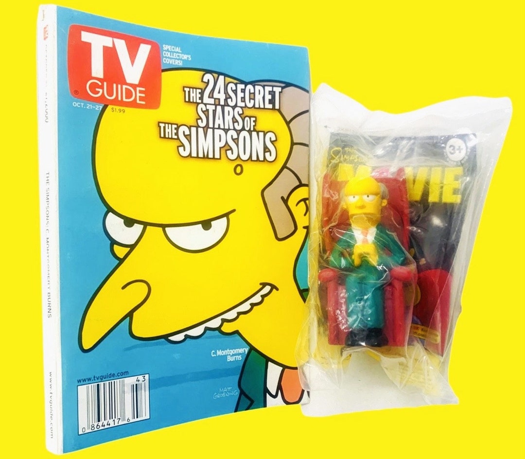 Simpsons Show (mr. Burns) Collector Gift Set Magazine/toy - Etsy