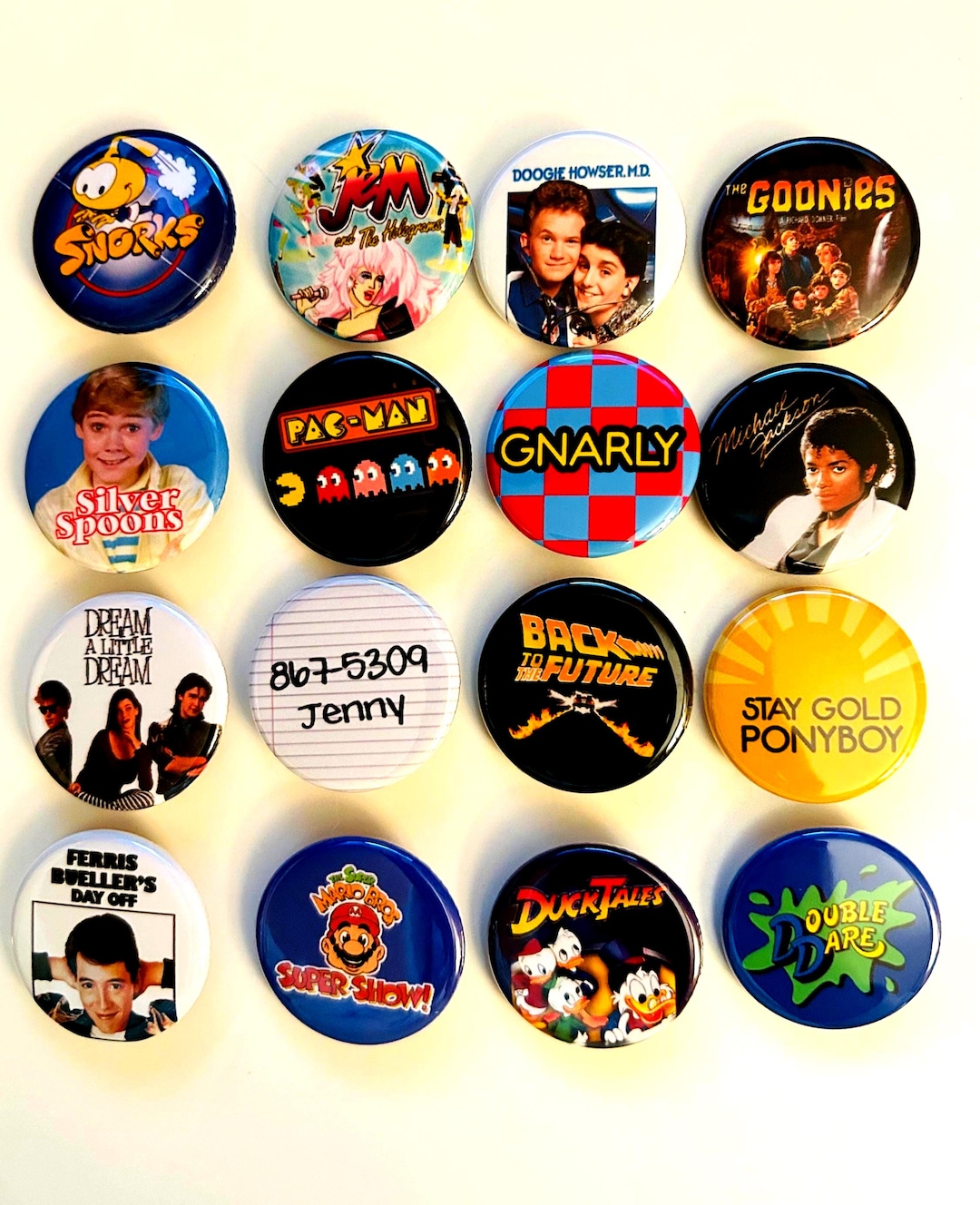 80s Style Pinback Buttons, Choose Buttons, 80s Party Favors - Etsy