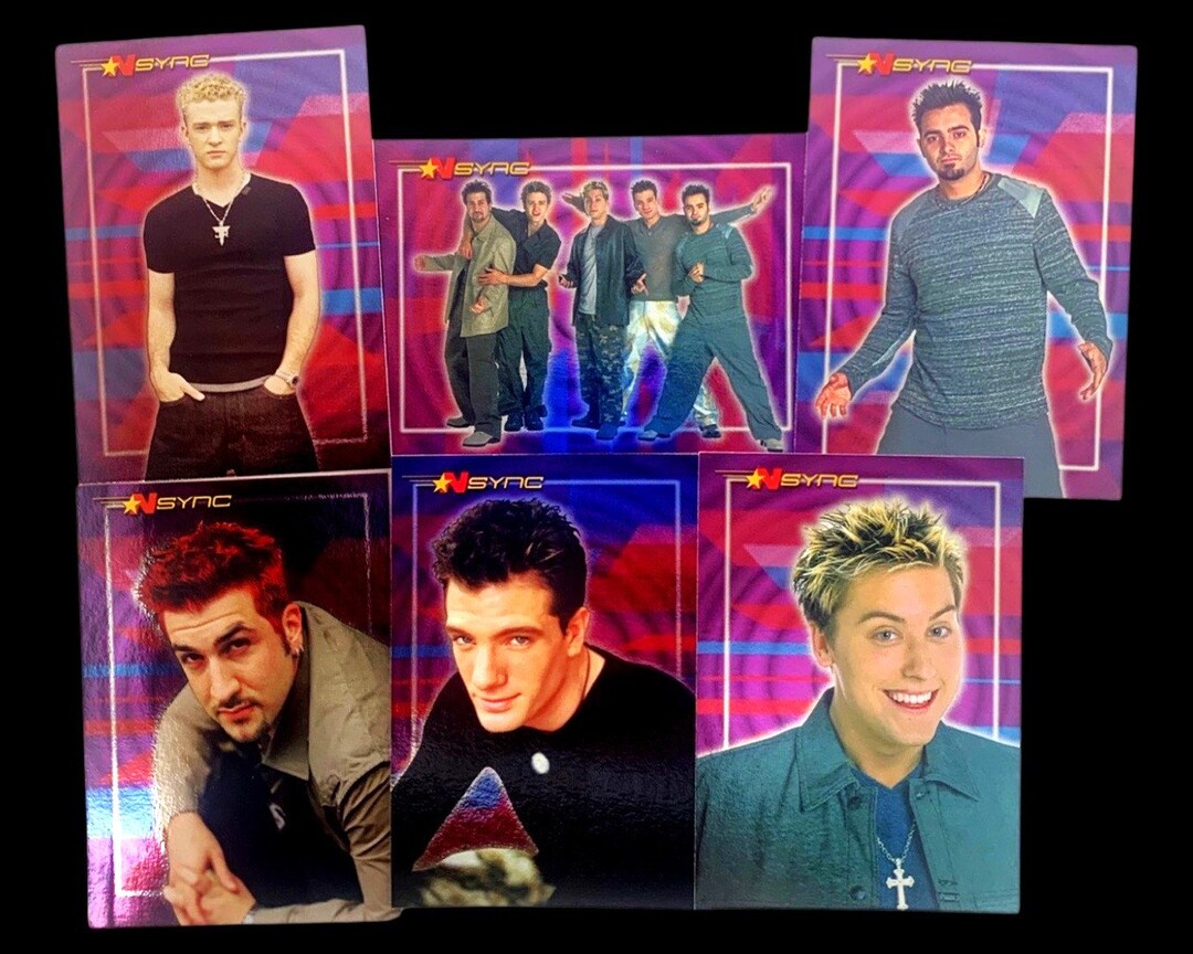 NSYNC 6 Trading Card Purple Set, Stocking Stuffers, NSYNC, Justin ...