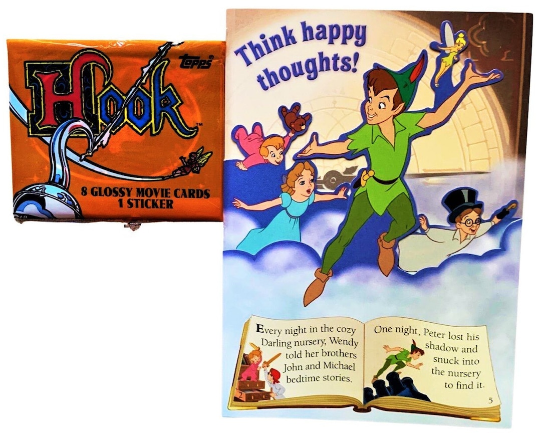 Birthday Card Peter Pan With Hook Trading Card Pack (1991) - Etsy