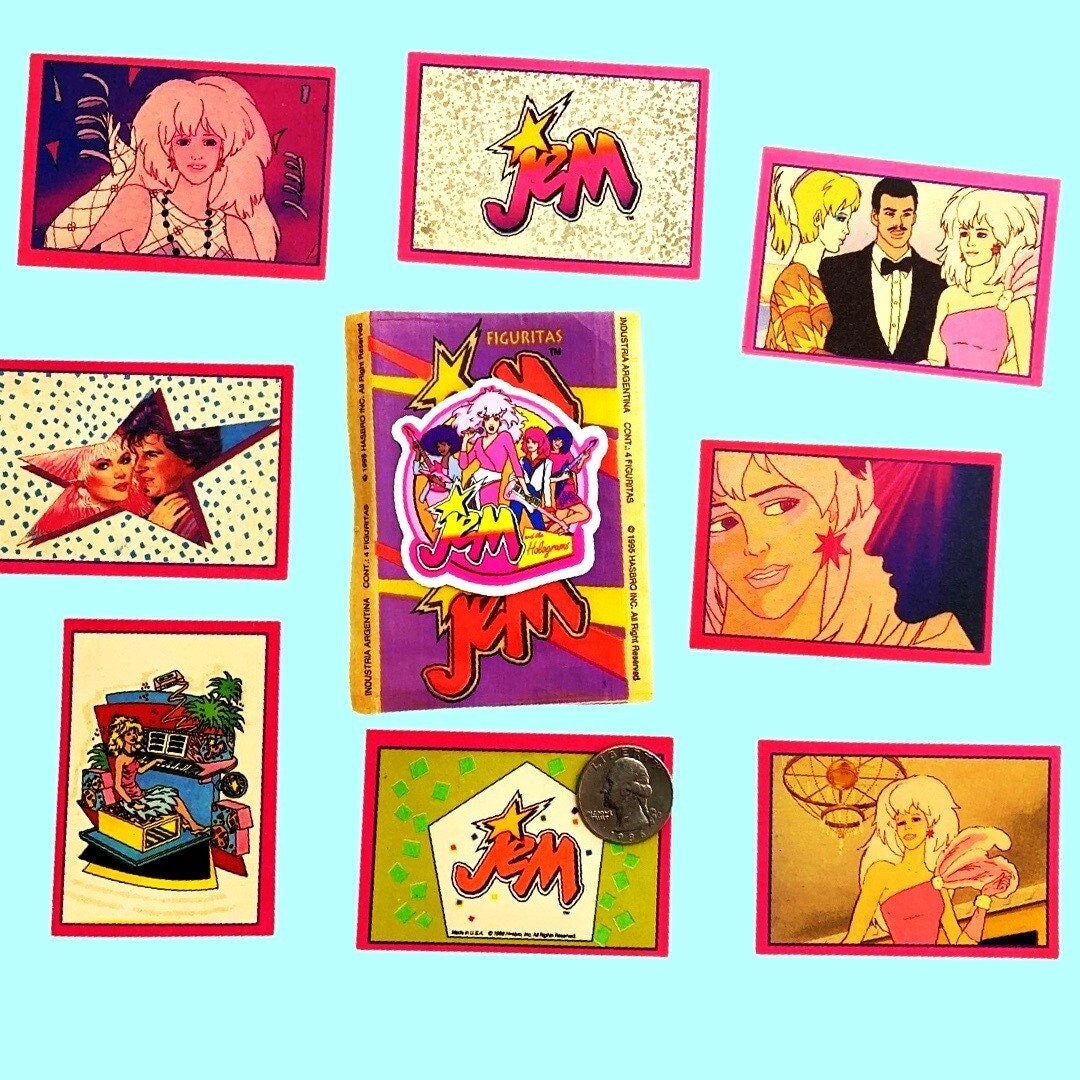 Jem 1986 Eight Stickers Plus Bonus Sticker - Etsy