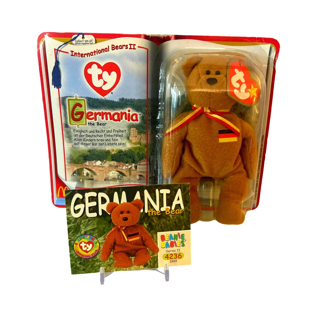 Germania Teddy Ty Beanie Baby (2000) Gift Set With a Sealed Pack - Etsy
