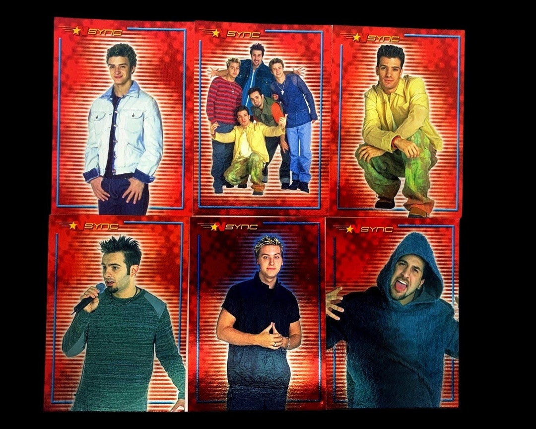 NSYNC 6 Trading Card RED Set, Stocking Stuffers, NSYNC, Justin ...