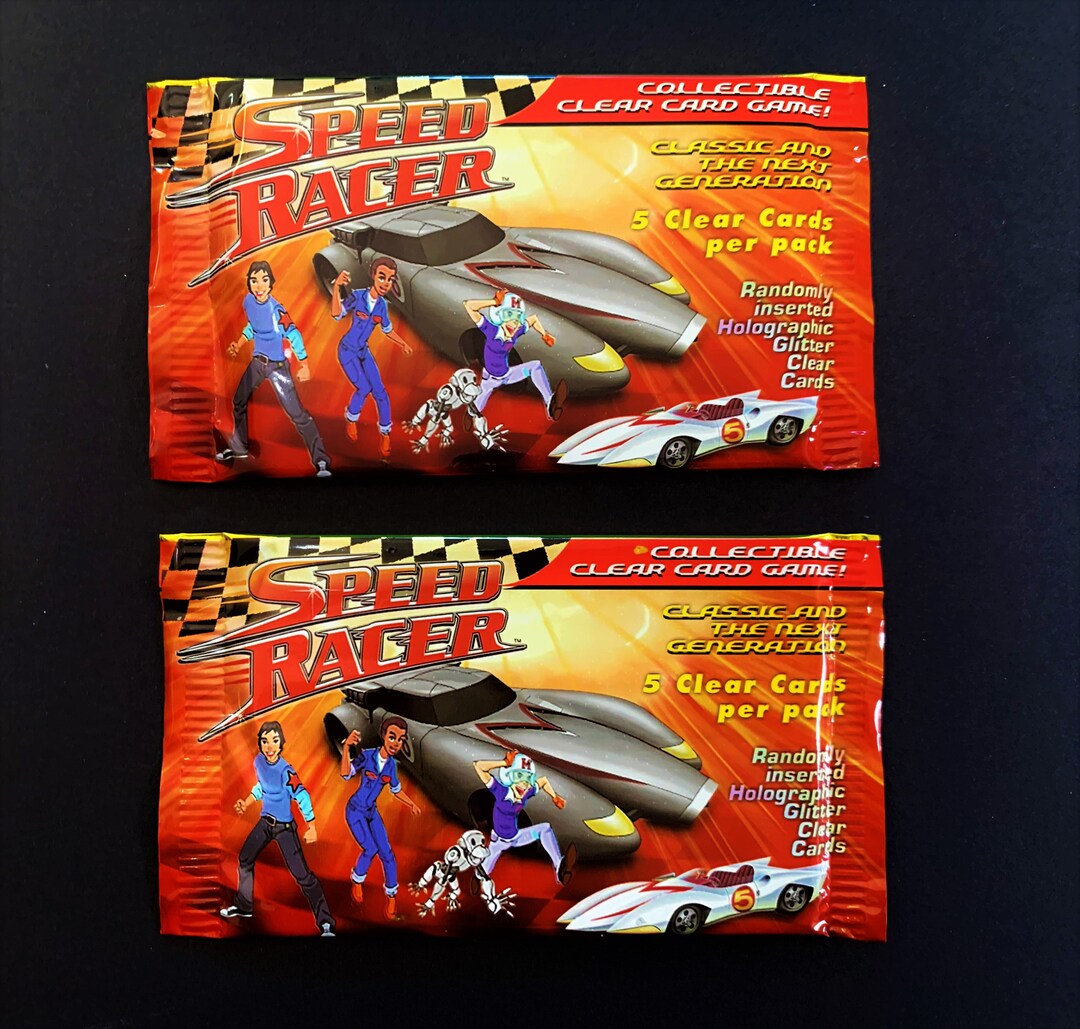 Speed Racer Trading Card Pack (1 Pack of 5 Cards) - Etsy