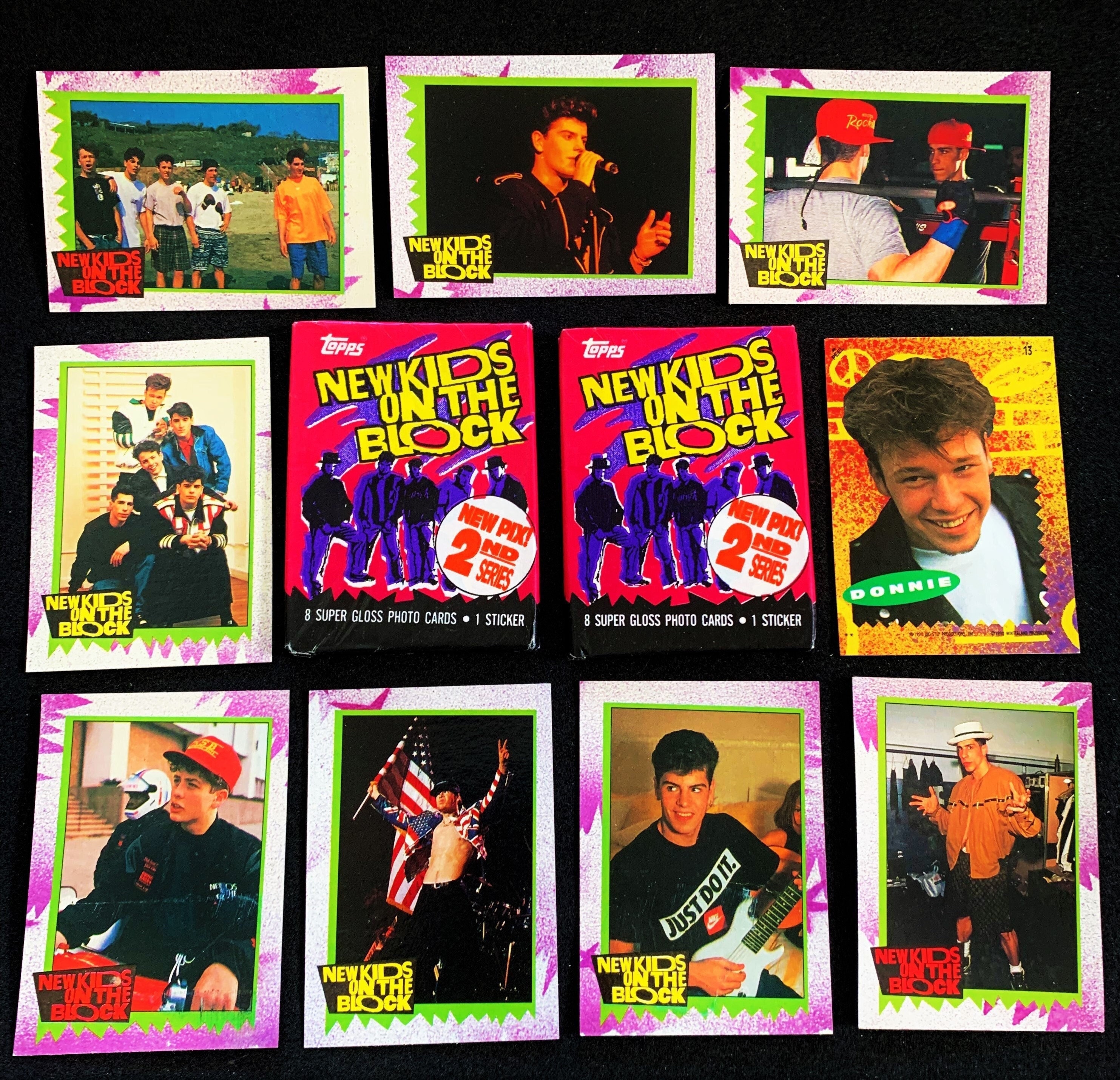 NKOTB Pack (Series 2) New Kids on The Block trading cards- 1990, NKOTB ...