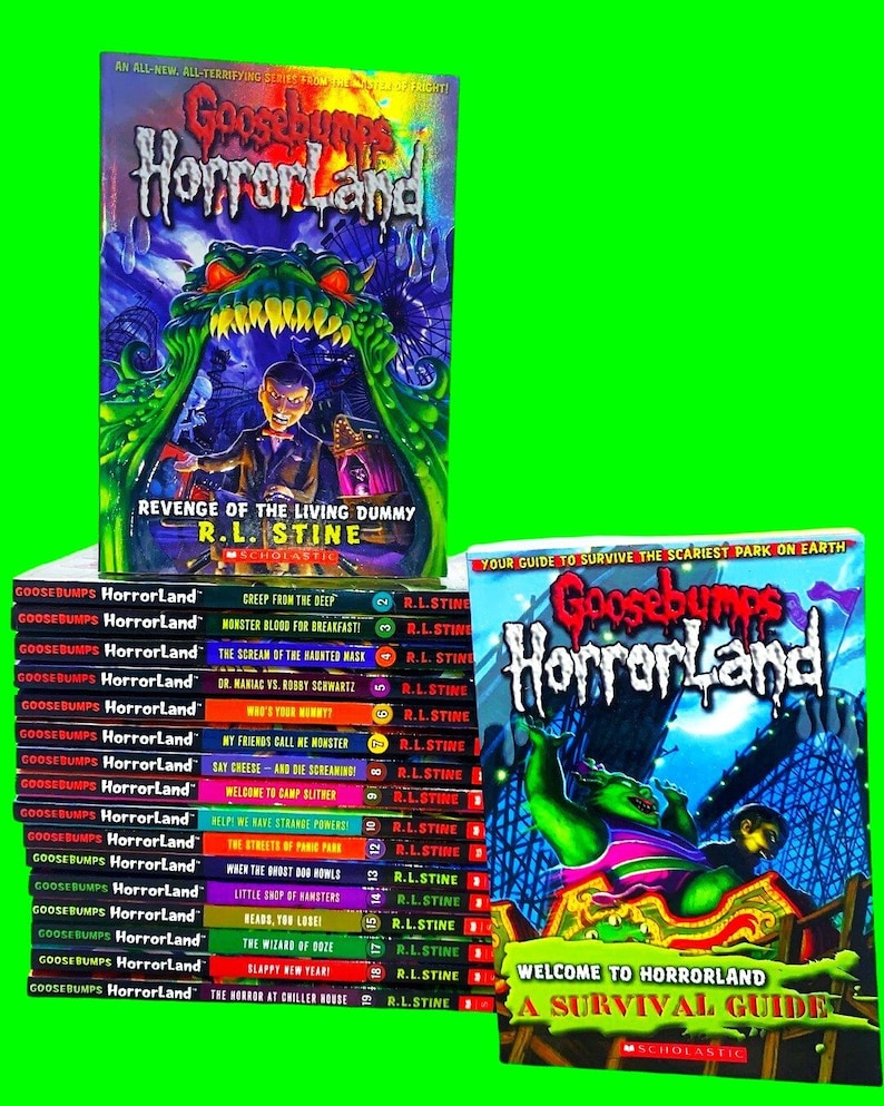 GOOSEBUMPS Horrorland - R L Stine Kids Horror Paperbacks, Throwback ...