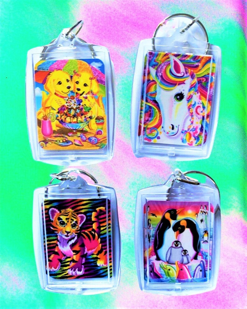 Lisa Frank Keychains 90's Inspired Choose One Party - Etsy