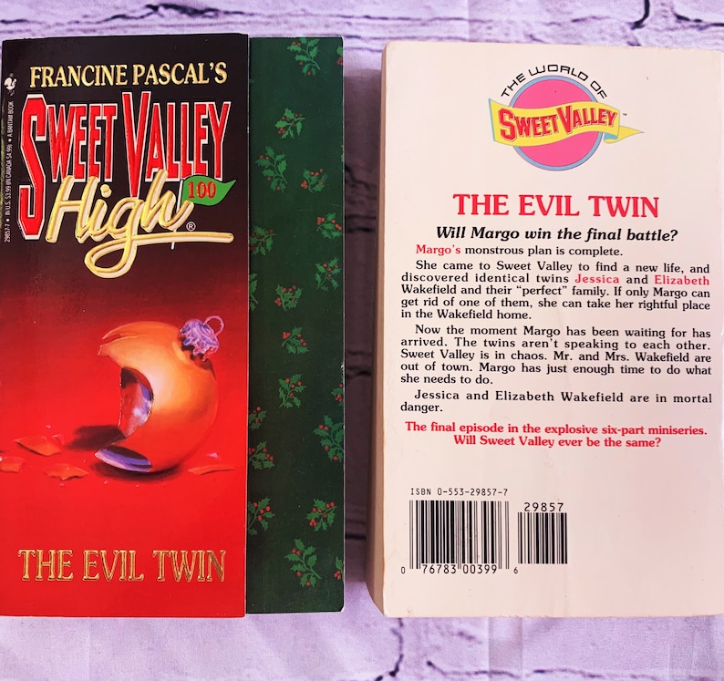 Evil Twins Choose ONE Sweet Valley High Book - Etsy