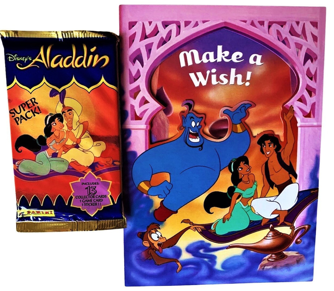 Birthday Card Aladdin With Super Trading Card Pack (1993) - Etsy