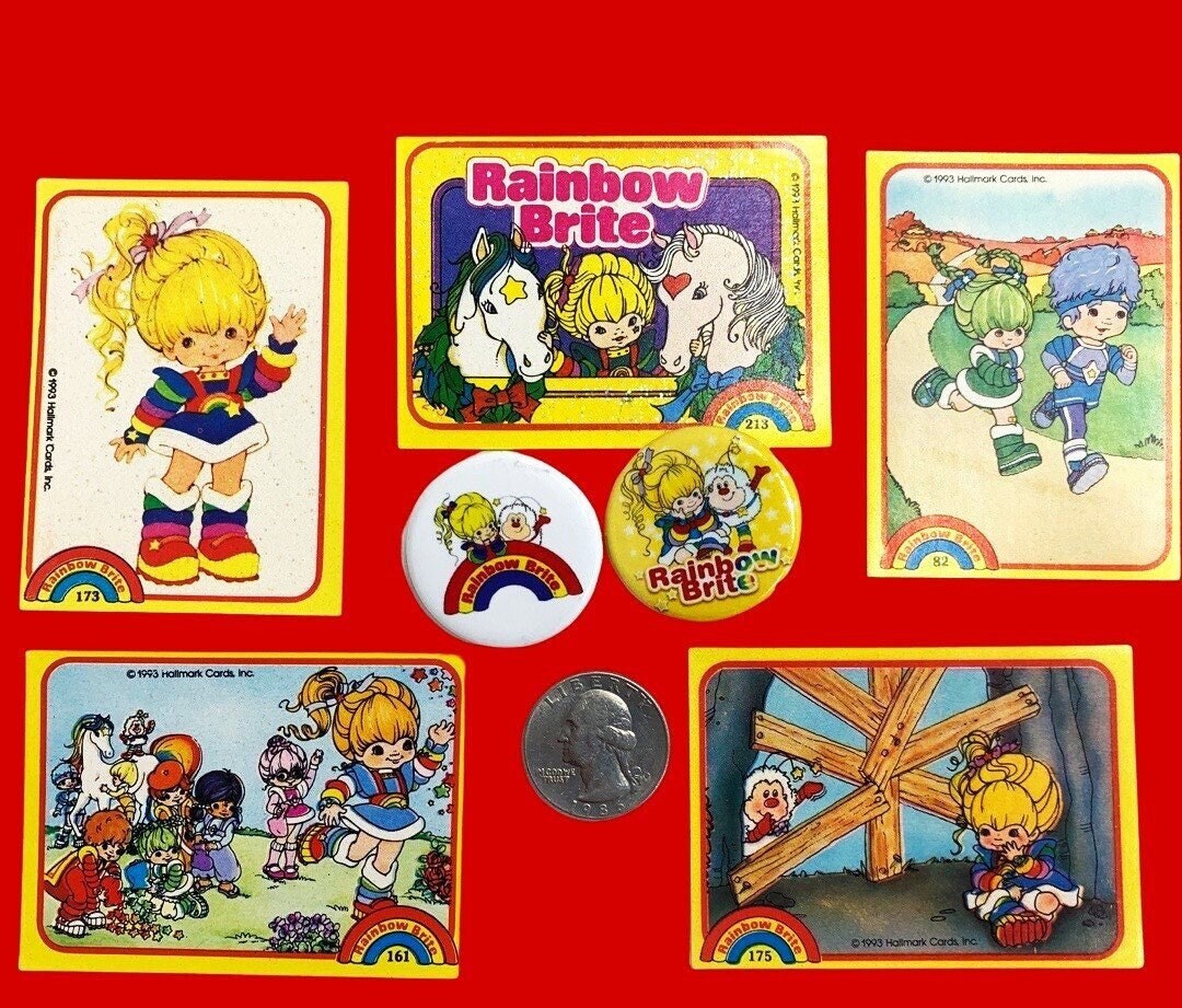 Rainbow Brite 1993 Five Stickers Two PINS Gift Set - Etsy
