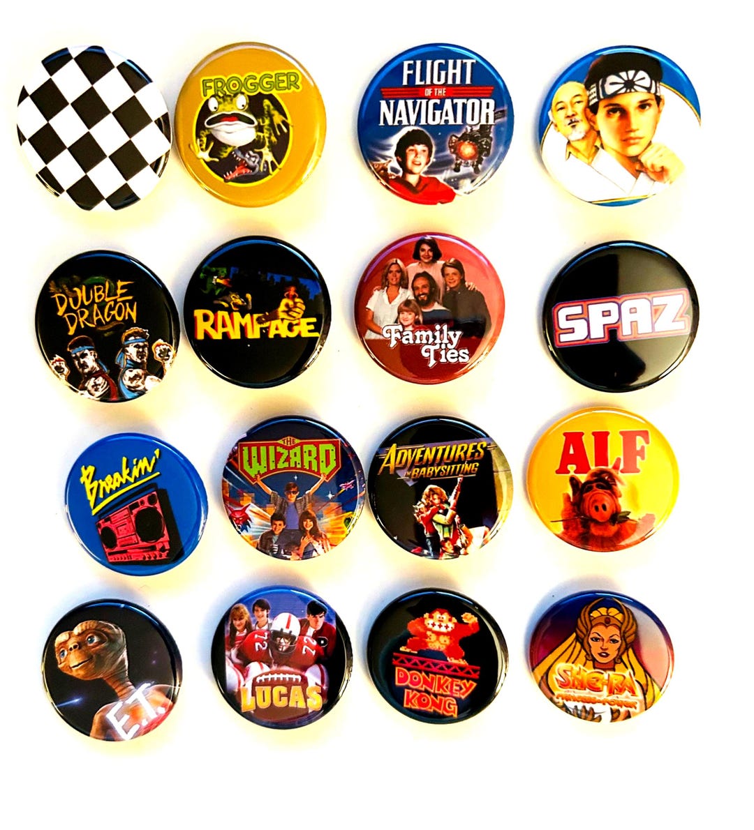 80s Style Pinback Buttons, Choose, 80s Party Favors - Etsy