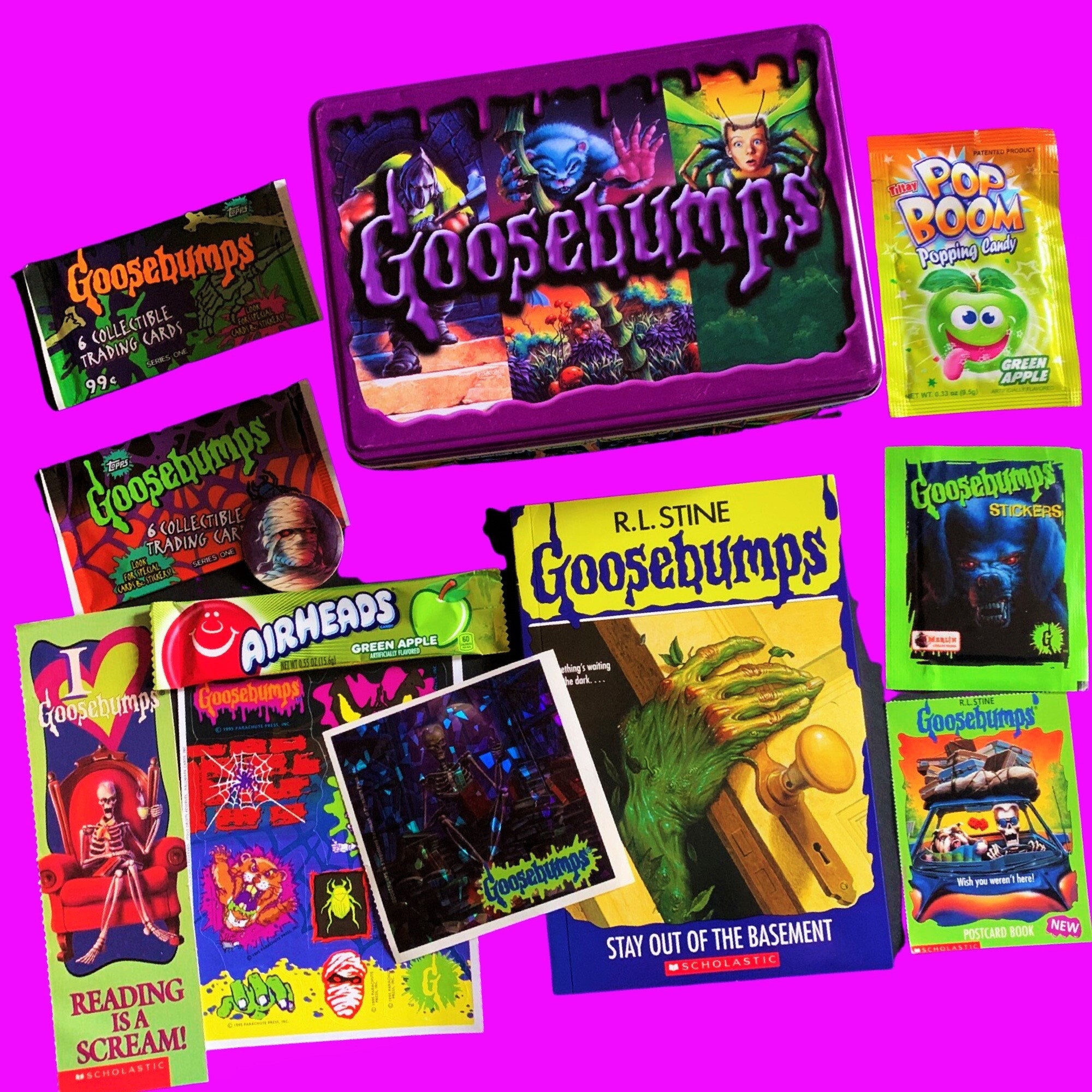Ultimate 90's Goosebumps Gift Set, VHS TAPE, Goosebumps Book ...
