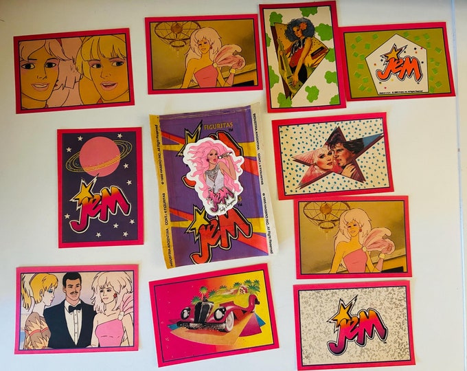 Jem (1986) Eight Stickers Plus Bonus Sticker - Etsy