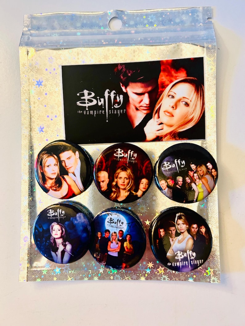 Buffy Six Buttons and Sticker - Etsy