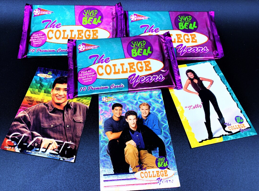 Saved by the Bell College YEARS One Sealed Pack of Trading Cards (1994 ...
