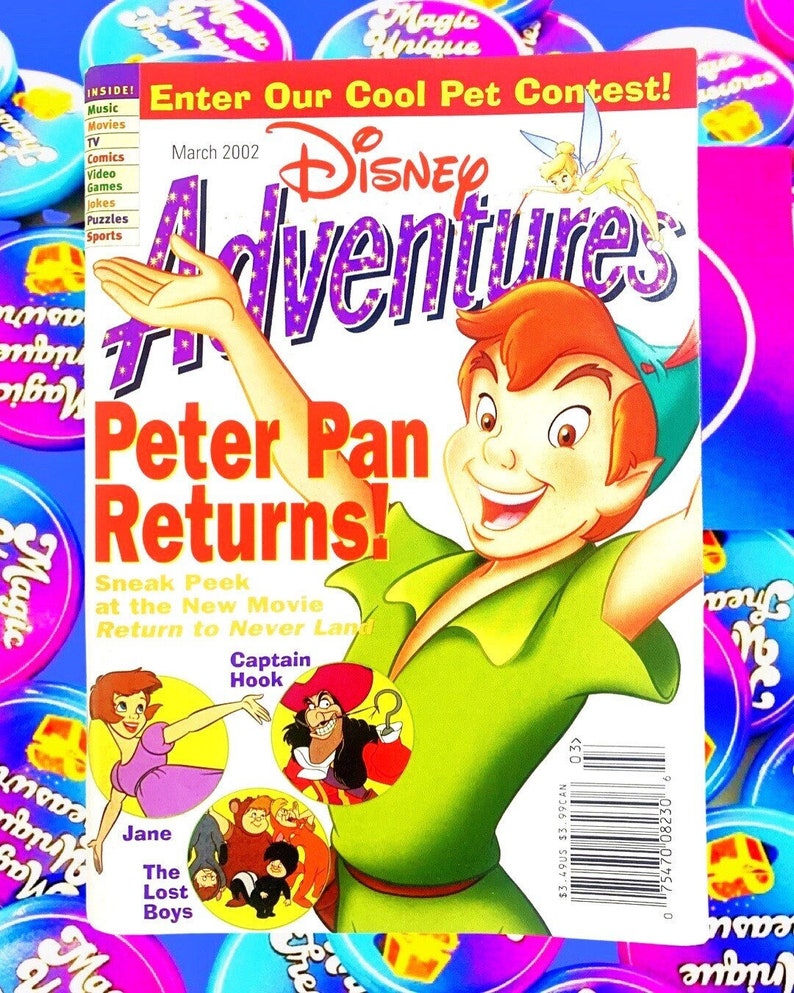 Peter Pan March 2002 Disney Adventures Magazine - Etsy