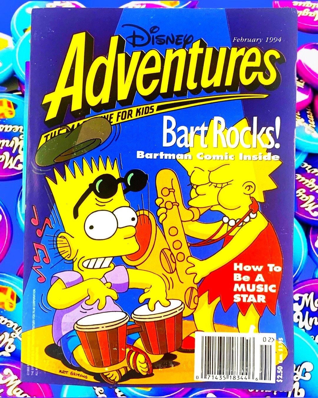 Simpsons 1994 Disney Adventures Magazine - Etsy